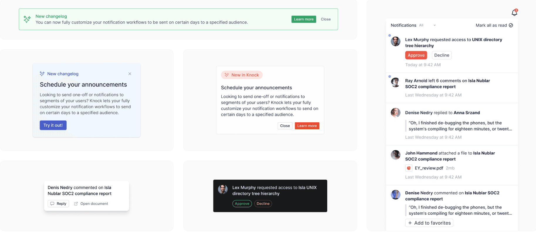 Building in-app UI with Knock | Knock Docs